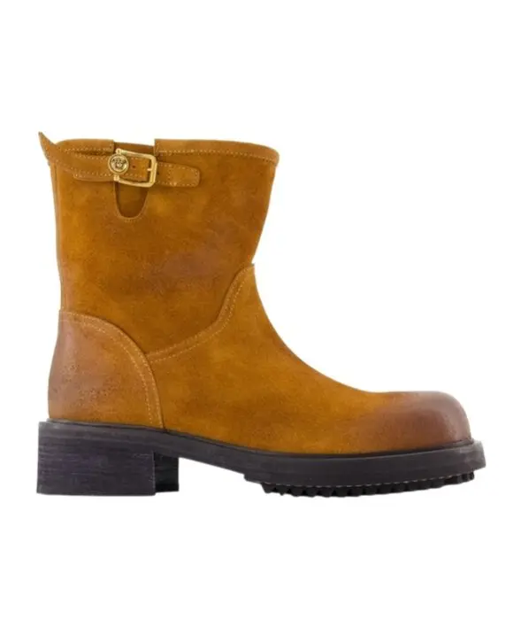 Versace Round-toe Short Boots