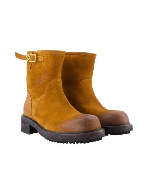 Versace Round-toe Short Boots