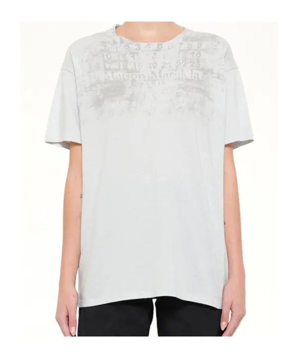 MAISON MARGIELA Numeric Logo Printed T-shirt - No