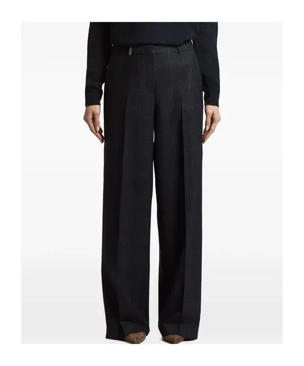 Peserico Check-pattern Trousers