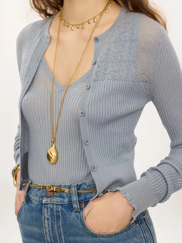 Chloé A Two-piece Set Consisting Of A Vest And A Cardigan