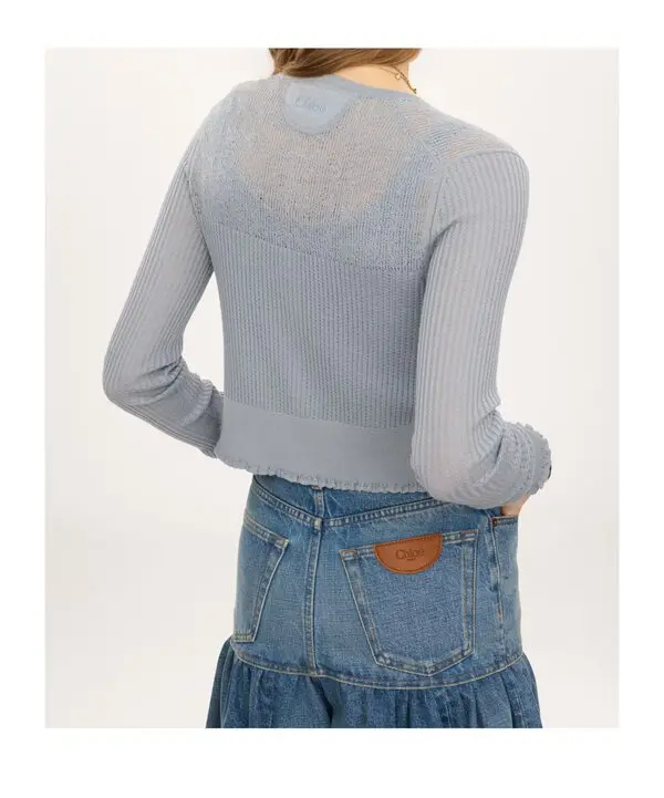 Chloé A Two-piece Set Consisting Of A Vest And A Cardigan