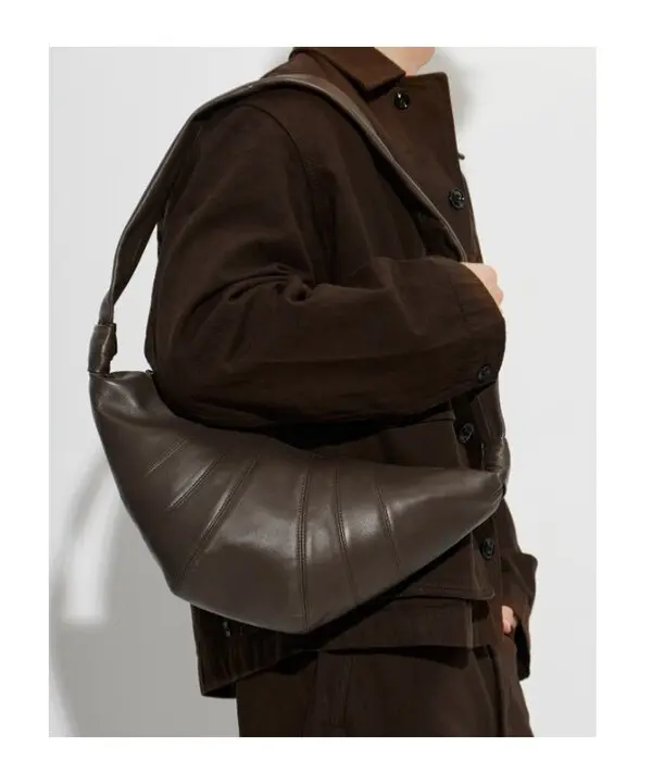 LEMAIRE Small Croissant Shoulder Bag - Brown