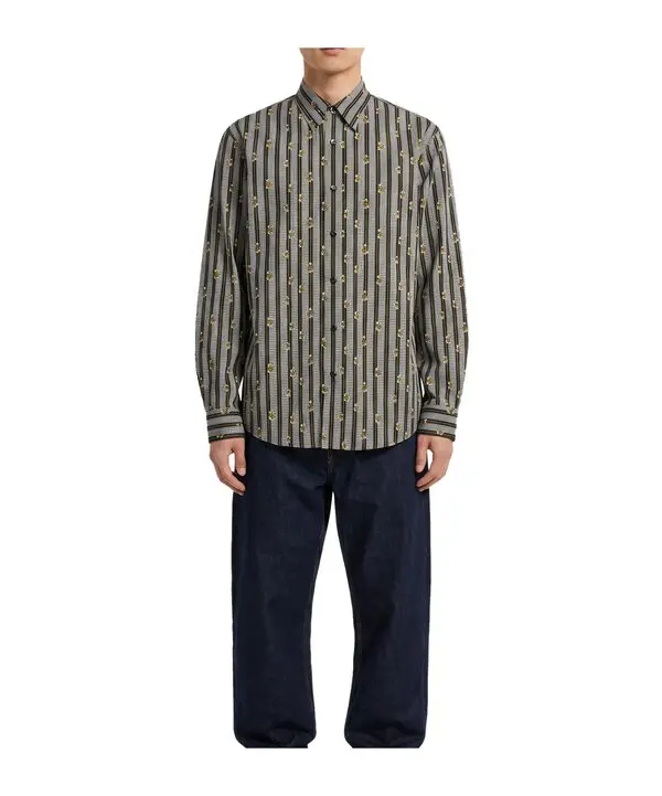 Dries Van Noten Long Sleeve Buttoned Shirt - Green