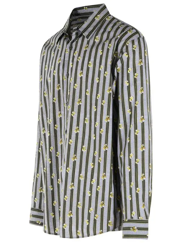 Dries Van Noten Long Sleeve Buttoned Shirt - Green