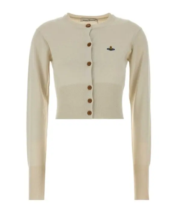 VIVIENNE WESTWOOD Orb Embroidered Knitted Cardigan