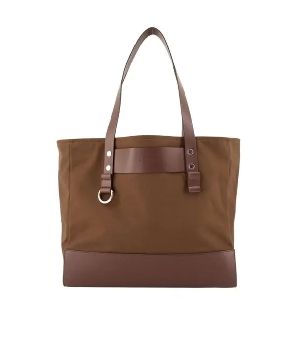 Marni Logo Embossed Tote Bag