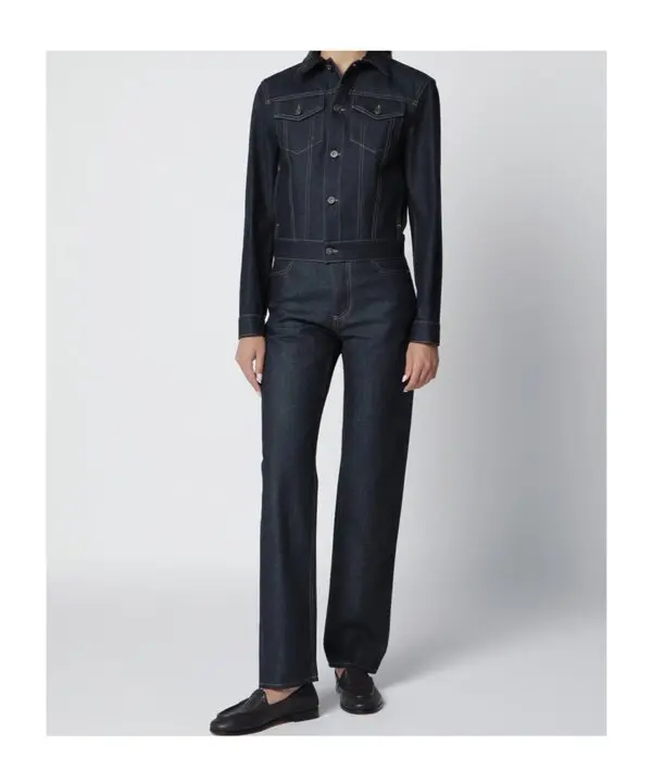 Bottega Veneta Denim Jacket With Classic Collar - No