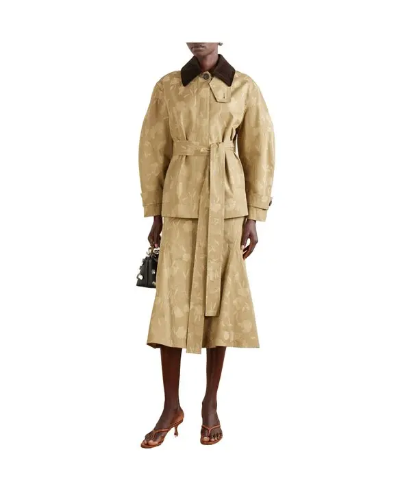 Erdem Poppy Jacquard Oversized Jacket