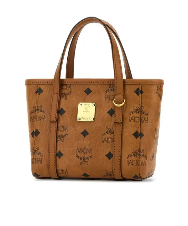 Mcm Canvas Toni Tote Bag Top Handles
