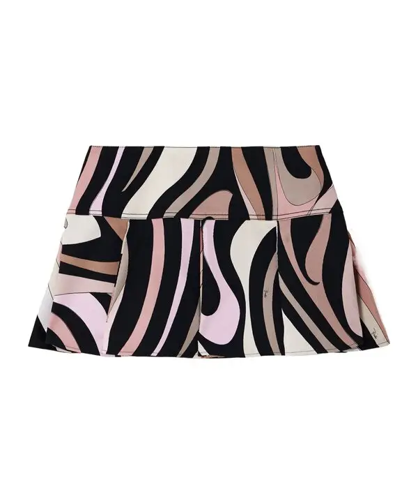 Emilio Pucci Printed Cotton-blend Gabardine Mini Skirt