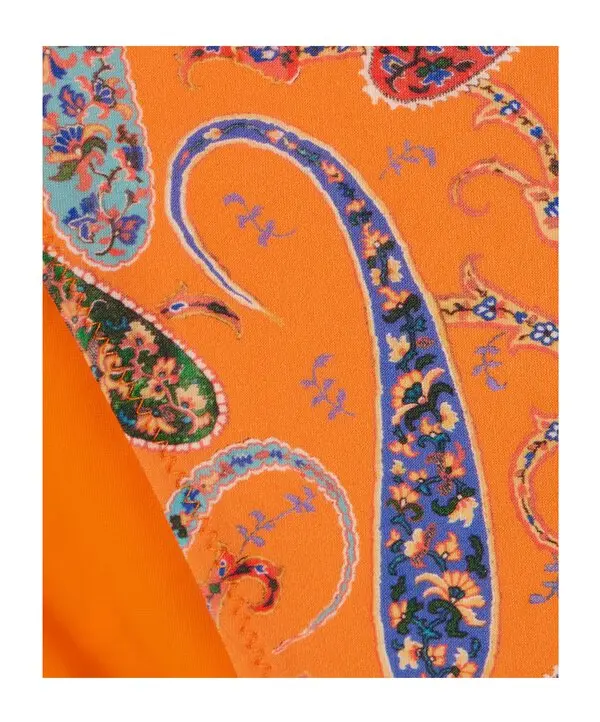 Etro Embellished Paisley-print Triangle Bikini