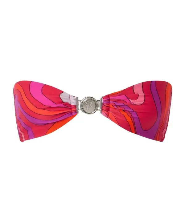 Emilio Pucci Printed Bandeau Bikini Top