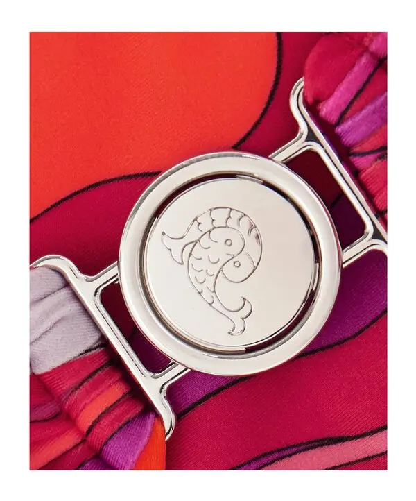 Emilio Pucci Printed Bandeau Bikini Top