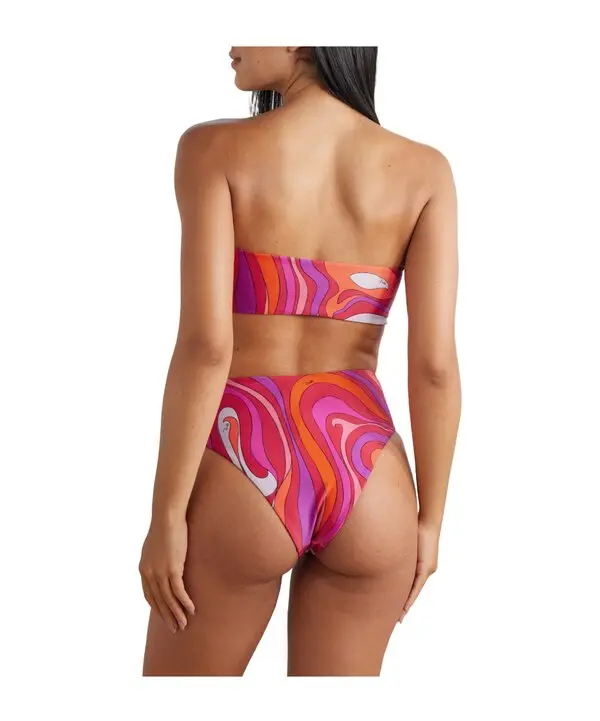 Emilio Pucci Printed Bandeau Bikini Top
