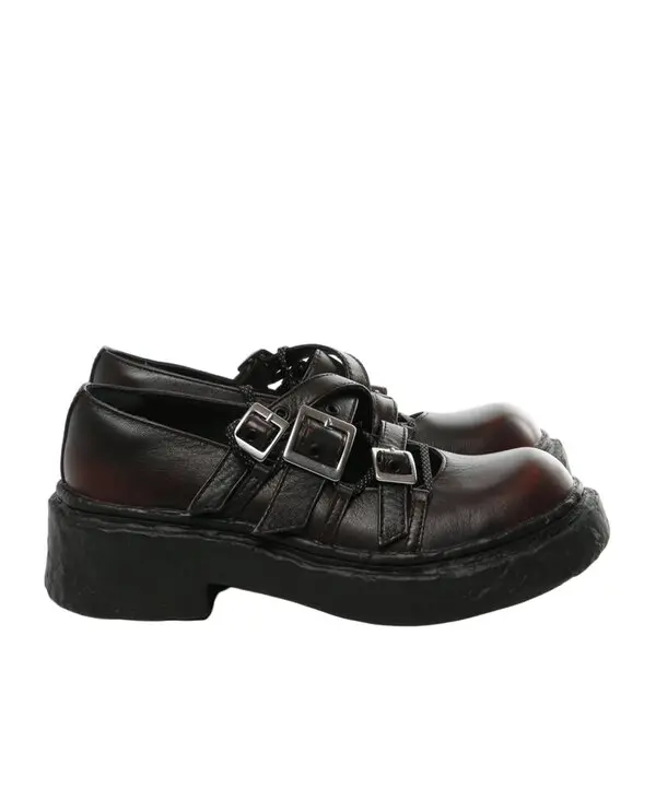 Camper Buckle Strap Loafers
