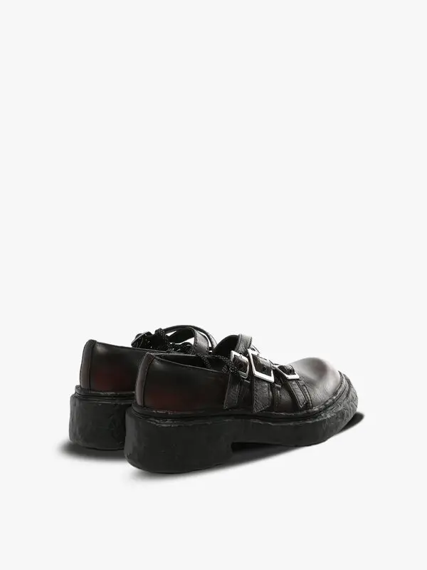 Camper Buckle Strap Loafers