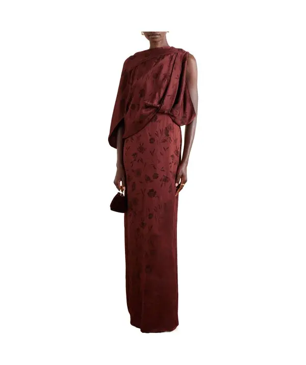 Erdem Jacquard Crepon Gown