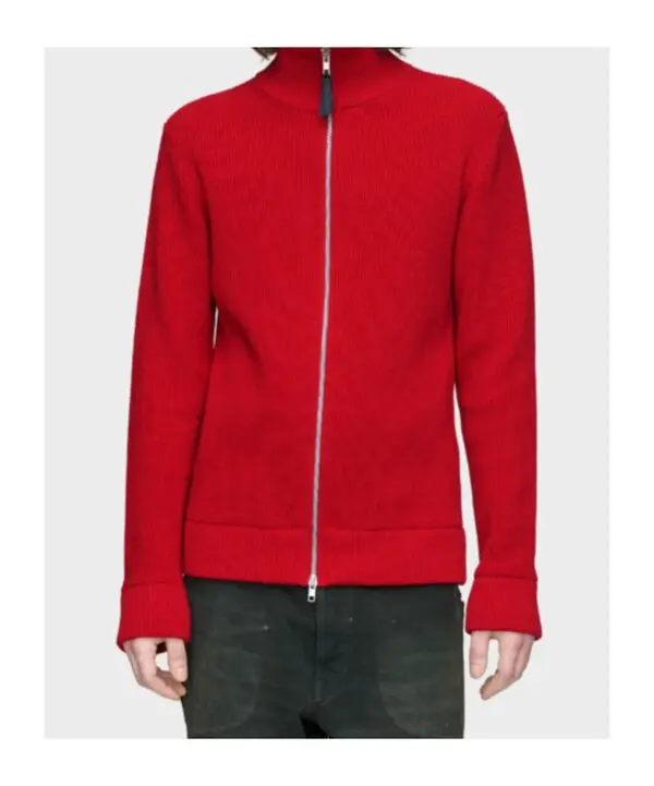 MAISON MARGIELA Ribbed Zip-up Sweatshirt