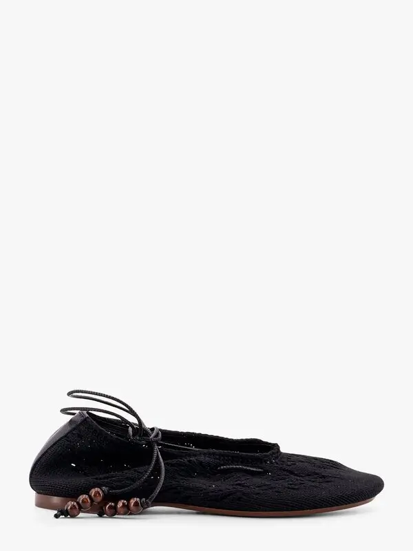 ALOHAS Rosemary Crochet Ballerinas With Ankle Ties