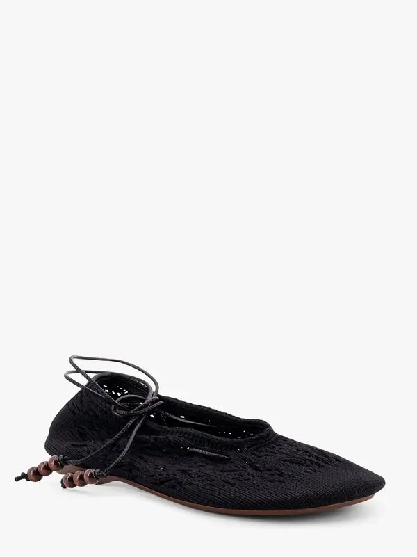 ALOHAS Rosemary Crochet Ballerinas With Ankle Ties