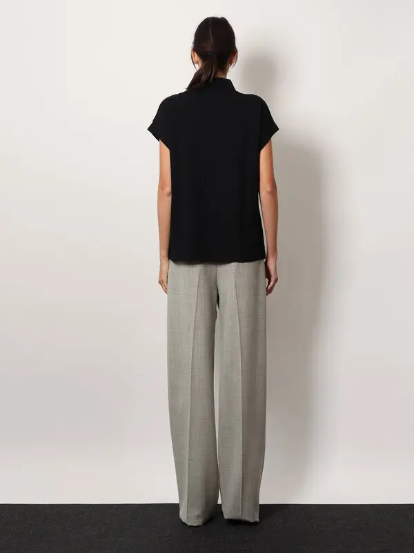 Saint Laurent Cotton Blend Polo Shirt With Logo
