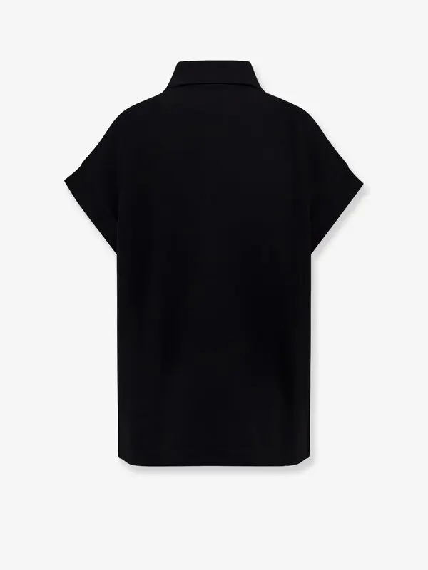 Saint Laurent Cotton Blend Polo Shirt With Logo