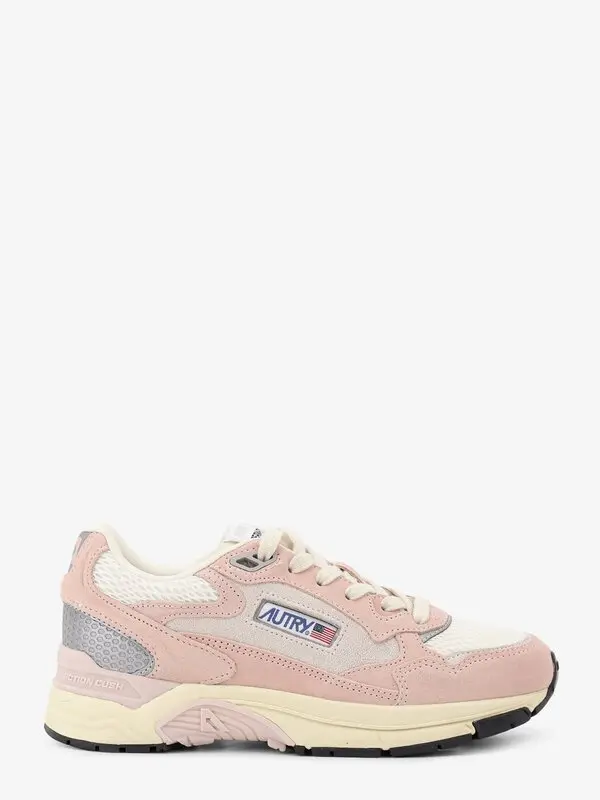 AUTRY Hyperway Low Mesh E Suede Sneakers - Pink