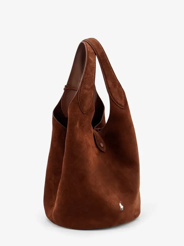 Polo Ralph Lauren Play Suede Shoulder Bag With Contrasting Logo