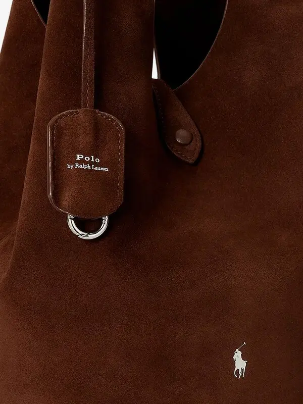 Polo Ralph Lauren Play Suede Shoulder Bag With Contrasting Logo