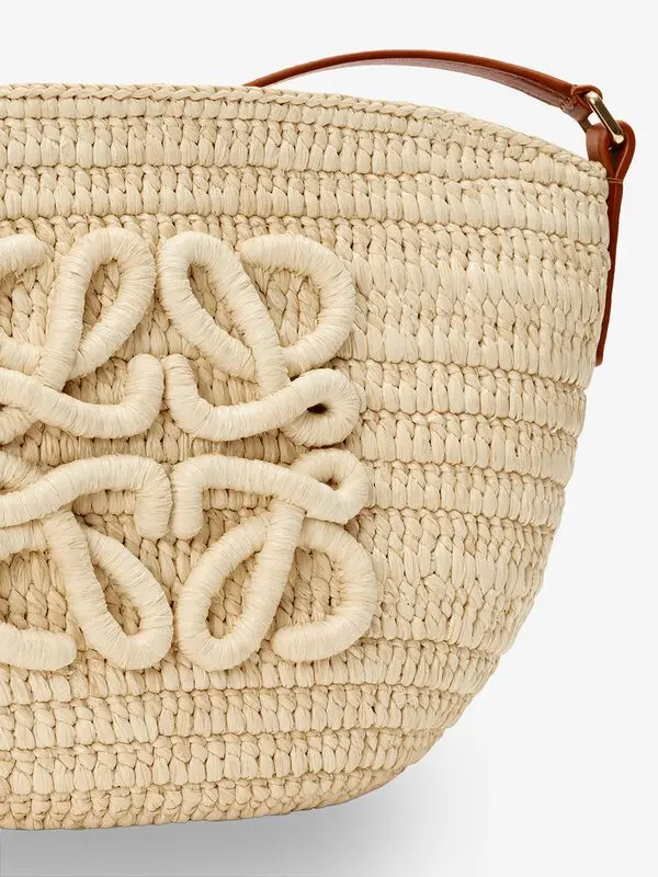 Loewe Paula's Ibiza Eclipse Raffia And Leather Crossbody Bag