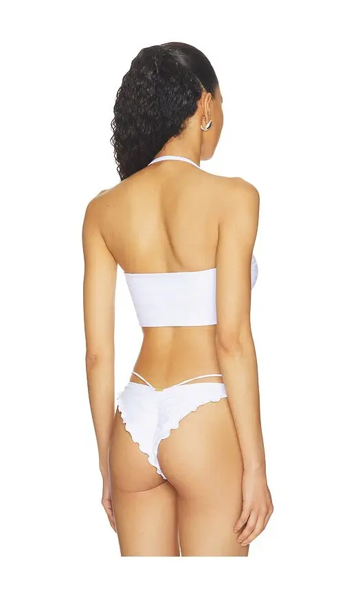 Luli Fama X Double Loop Bandeau Crop Top