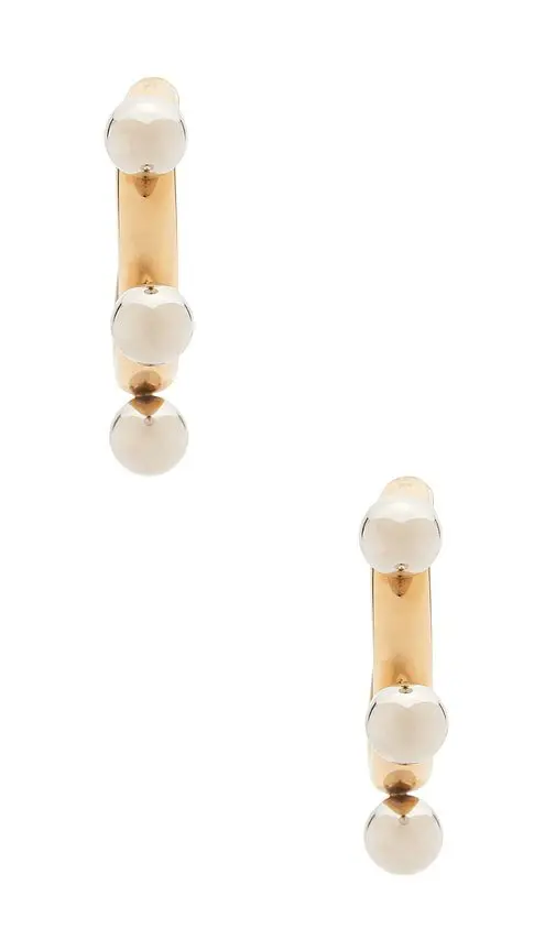 TPO Liora 3.0 Earrings In Metallic Gold,metallic Silver