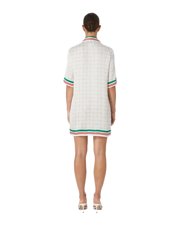 Casablanca Tennis Club Check Shift Dress