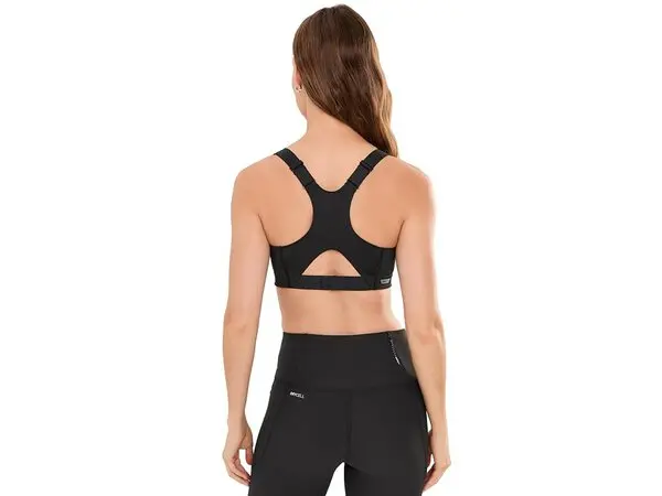 PUMA Pwrmode High Impact Racerback Sports Bra Bra Creme De Mint - Black