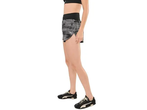 PUMA Dreamrun 3 Brightside All Over Print Shorts Shorts Creme De Mint - Black