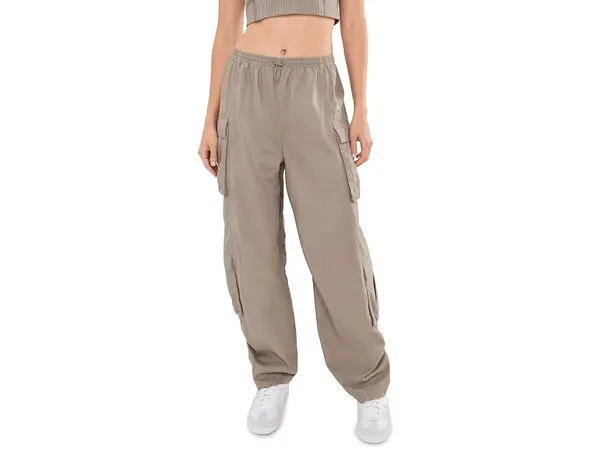 PUMA Essentials Relaxed Barrel Ripstop Cargo Slouchy Pants - Mouse Gray