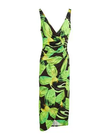 LOUISA BALLOU Midi Dress Size Viscose, Elastane - Black