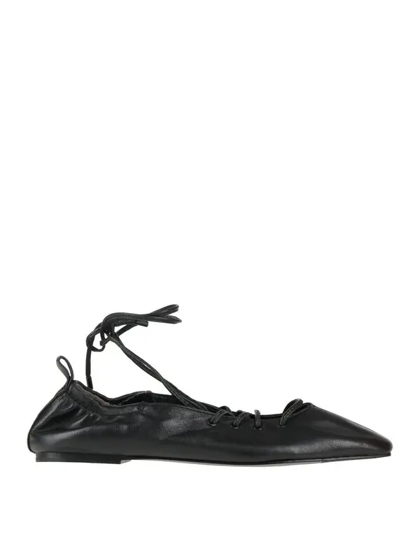 Rag & Bone Ballet Flats Size Leather - Black