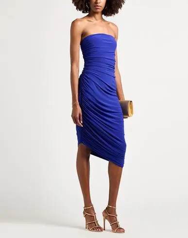 Norma Kamali Maxi Dress Bright Size Polyester, Elastane