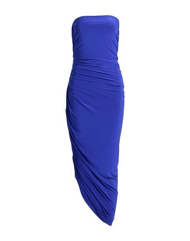 Norma Kamali Asymmetrical Draped Maxi Dress - Bright Blue