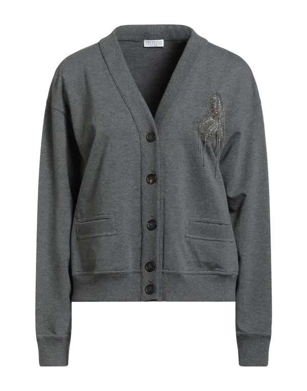 Brunello Cucinelli Sweatshirt Size Cotton, Elastane, Mohair Wool, Wool, Ecobrass