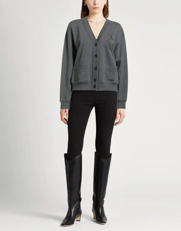 Brunello Cucinelli Sweatshirt Size Cotton, Elastane, Mohair Wool, Wool, Ecobrass