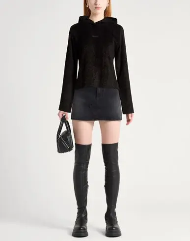 DISCLAIMER Brushed-felt Hooded Long-sleeve Pullover