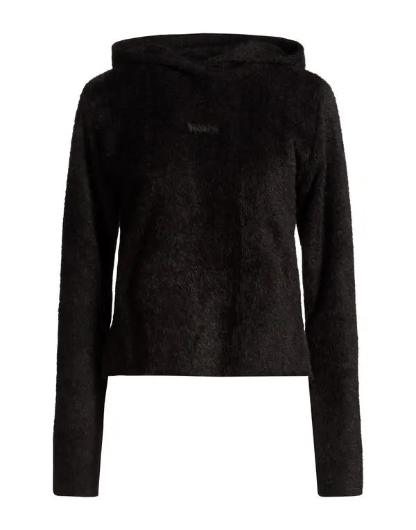 DISCLAIMER Brushed-felt Hooded Long-sleeve Pullover