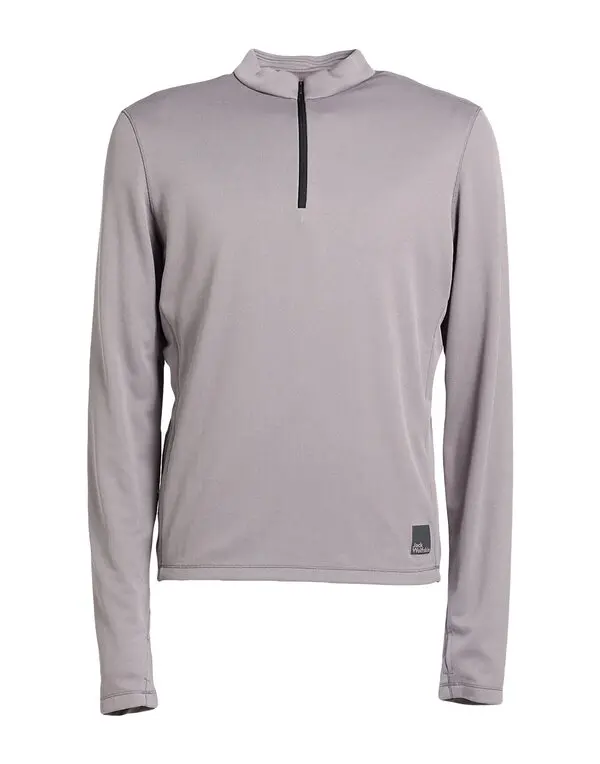 JACK WOLFSKIN T-shirt Taupe Size Recycled Polyester