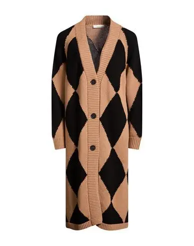 Liviana Conti Cardigan Size Cashmere, Polyamide, Virgin Wool - Brown