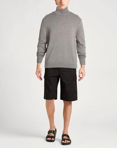 Armani Exchange Cotton Acrylic Virgin Wool Turtleneck - Light Grey