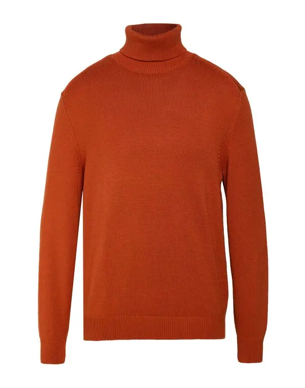 Armani Exchange Turtleneck Rust Size Cotton, Acrylic, Virgin Wool