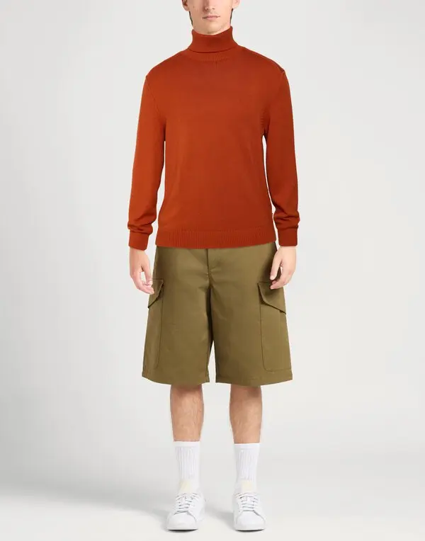 Armani Exchange Turtleneck Rust Size Cotton, Acrylic, Virgin Wool